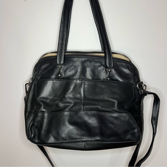 margot | Bags | Margot Black Leather Tote With Crossbody Strap | Poshmark